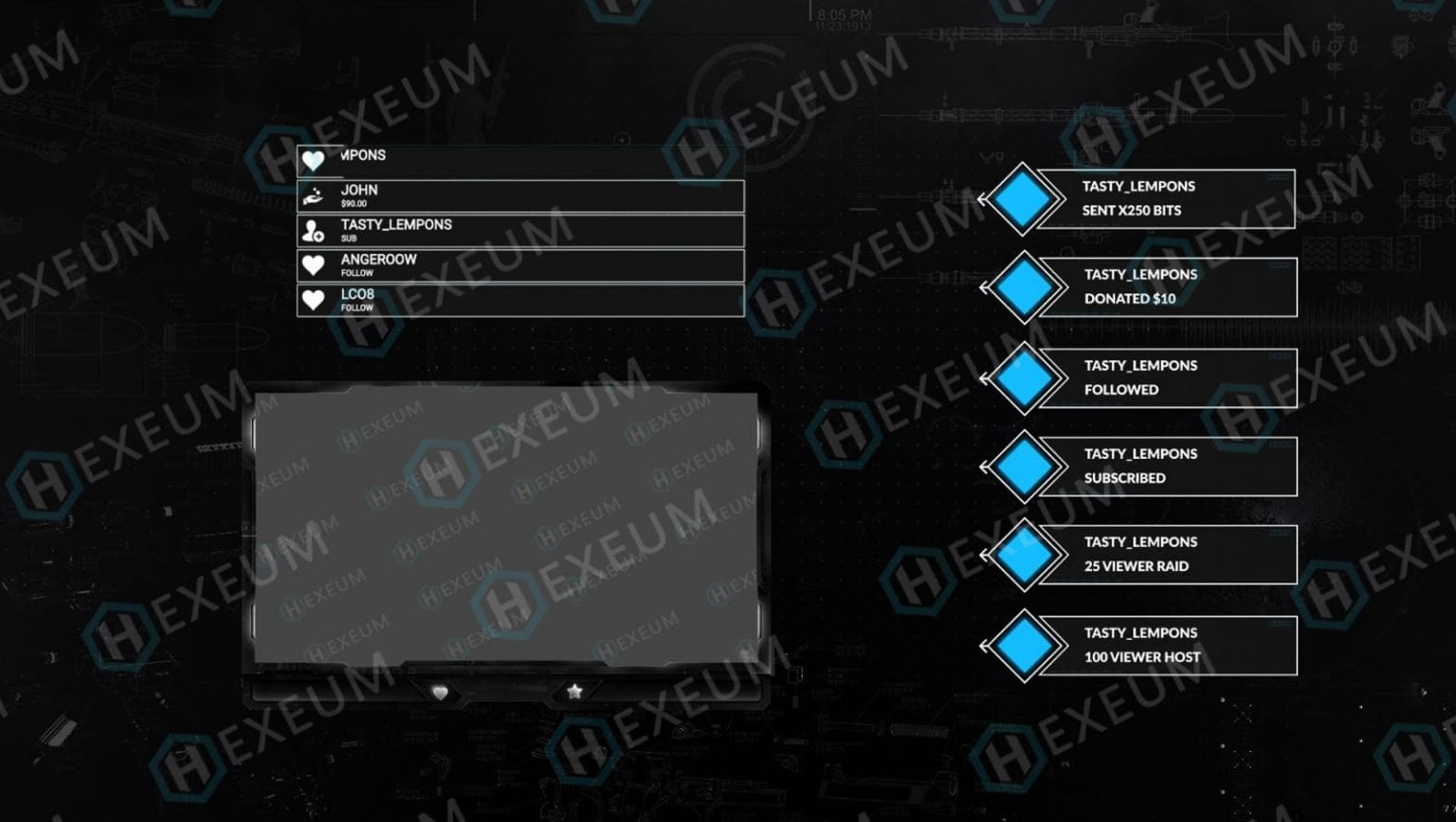 Call Of Duty Stream Overlay Package Animated Hexeum