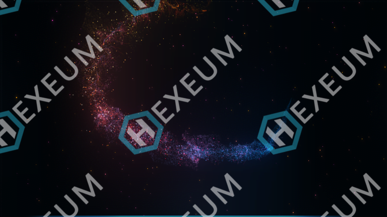Luminal Particle Stream Background Hexeum